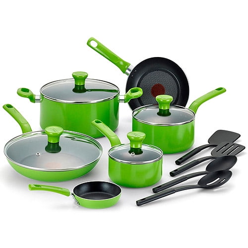 T-Fal 14-Piece Excite Non-Stick Cookware Set - Walmart.com - Walmart.com