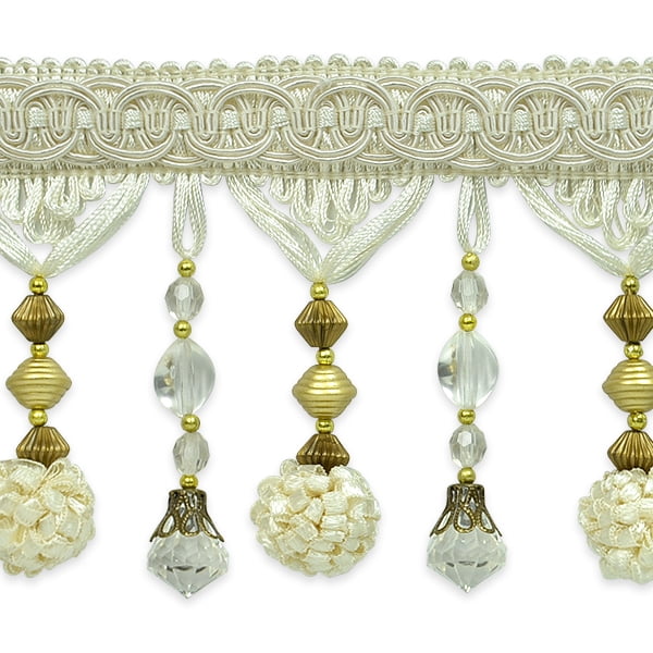 Expo Int'l 5 yards of Preshea Decorative Beaded Fringe Trim - Walmart.com