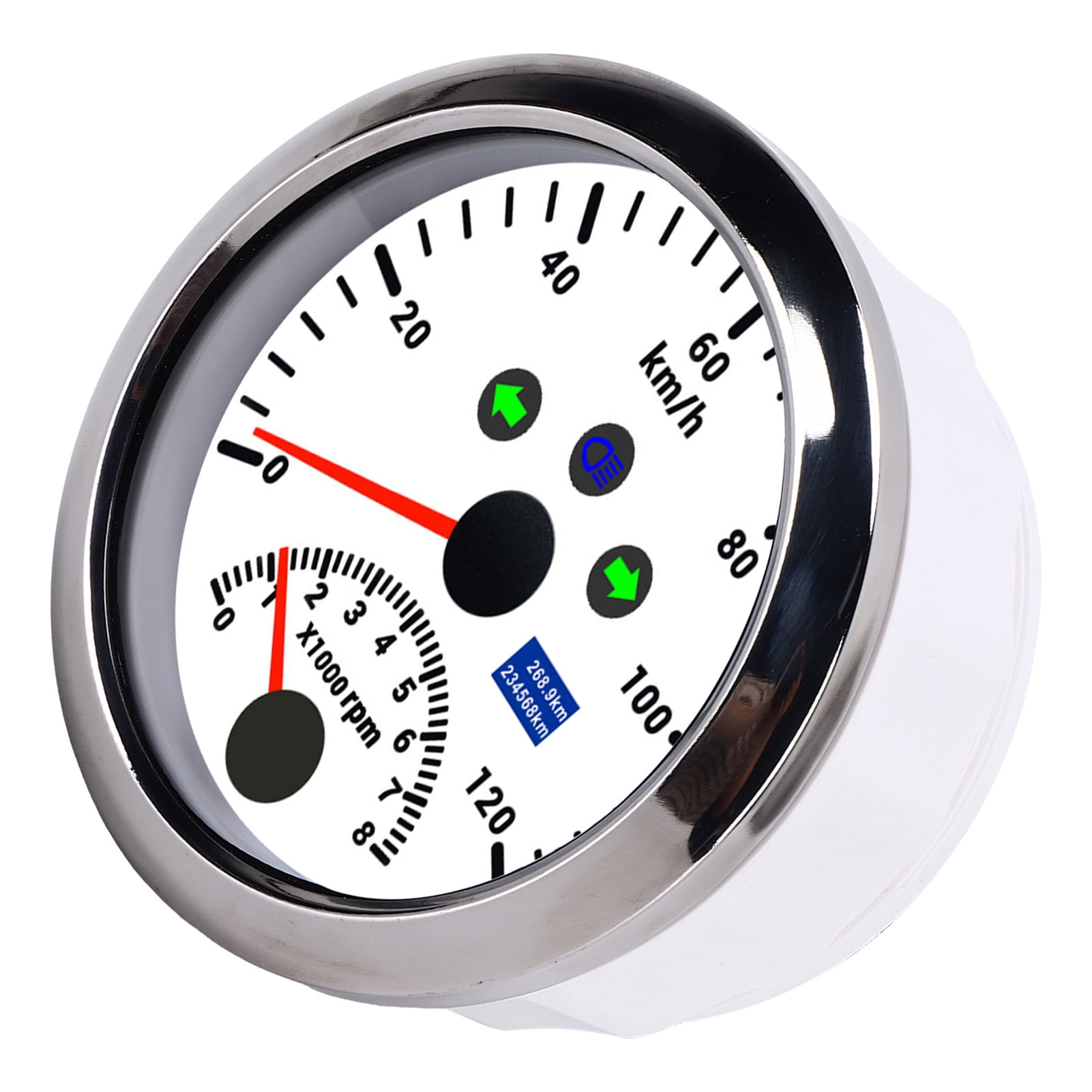 Medidor de tacómetro para barco, velocímetro GPS de 85 mm y 120 km/h ...