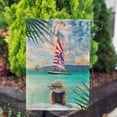 America Forever Summer Waterfront Retreat Tropical Garden Flag 12.5 x ...