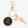 Claire's Tween Accessories Zodiac Keyring with Gemstone Star and Pink ...