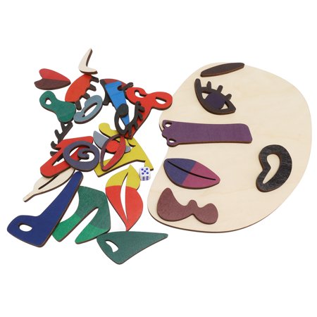 Face Board Toy, Beechwood Round Edges Improve Creativity Wooden Face ...