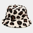 Aoochasliy Hats and Gloves Clearance Women's Trendy Leopard Print Basin ...