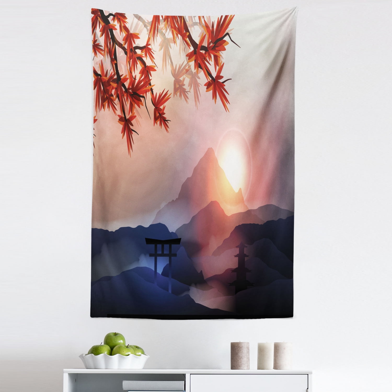 East Tapestry, Majestic Himalayas Peaks Tops Silhouette of Sun Life ...