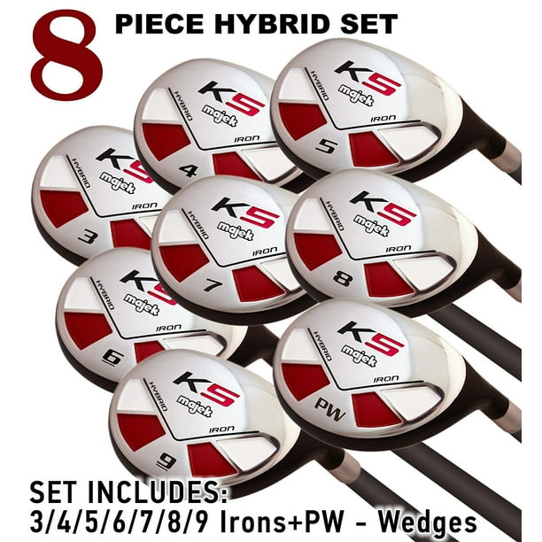 Men's Majek Golf All Hybrid Complete Full Set, which Includes: #3, 4, 5 ...