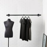 BueDeHai 36'' Heavy Duty Industrial Pipe Clothes Hanger for Laundry ...