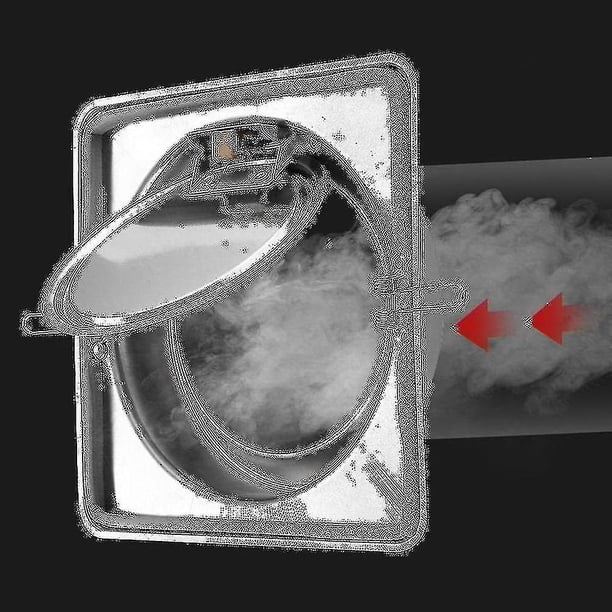 100-180mm Round Pipe Draft Blocker Backdraft Damper One Way Ventilation ...