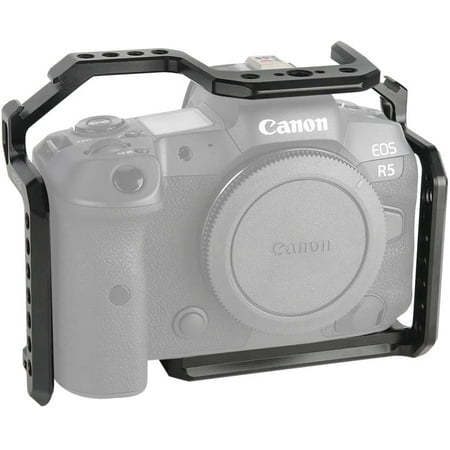 Plannu Camera Cage for Canon EOS R5 R6 with ARRI Thread Cold Shoe ...