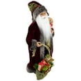 Free Shipping! Northlight 16in Elegant Standing Santa in Burgundy Robe ...