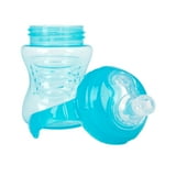 Nuby No-Spill Grip N' Sip Blue Soft Spout Sippy Cup, 8 fl oz - Walmart.com