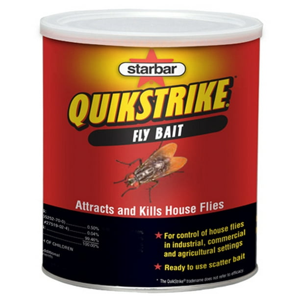 Quikstrike 5 LB Fly Bait For Control Of Nuisance Flies In & Around Liv ...
