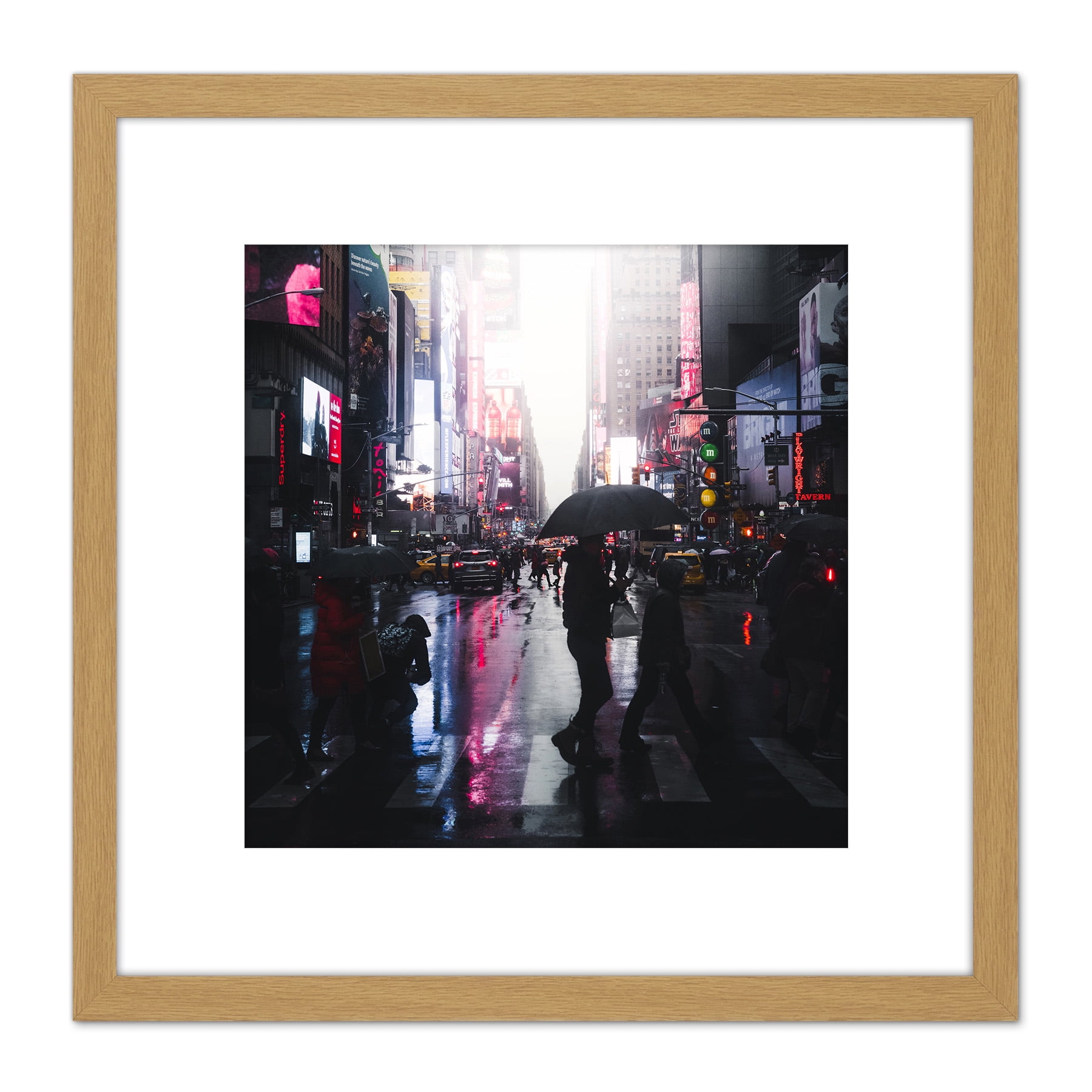 Stackpoole Manhattan Street New York Photo 8X8 Inch Square Wooden ...