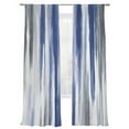 Abstract Navy Blue Semi Sheer Curtains 108 Inch Length 2 Panels Set ...