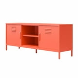 Novogratz Cache Metal Locker-Style TV Stand for TVs up to 65", Orange ...