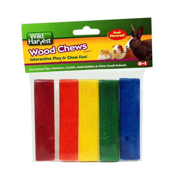 Wild Harvest Colored Fruit Flavored Wood Chews for Small Animals ...