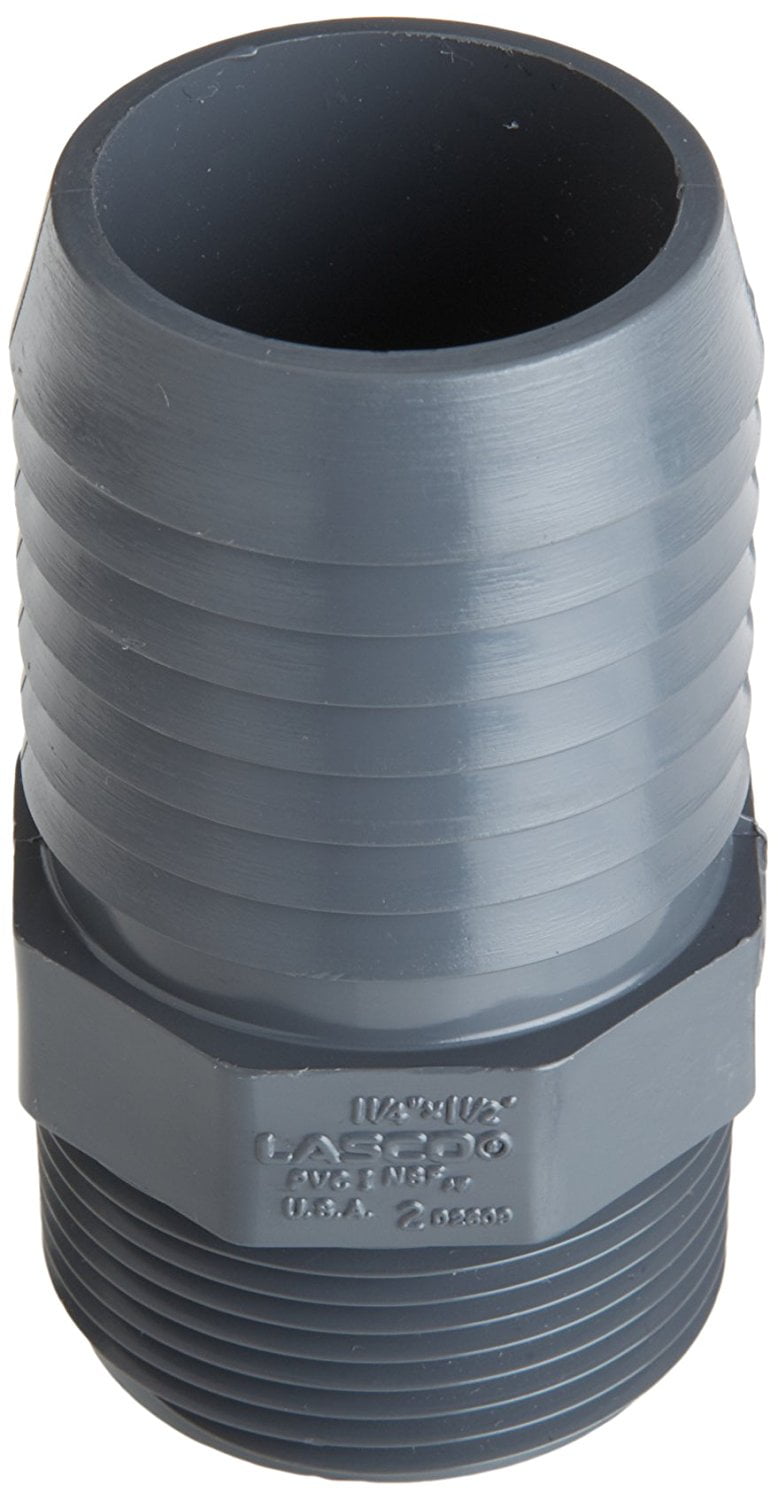 Lasco 1436-169 1.5" x 1.25" Insert PVC Reducing Male Adapter - Walmart.com
