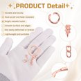 100Sets Rose Gold Keychain Making Kit, 25mm 1inch Chain Keychain Rings ...