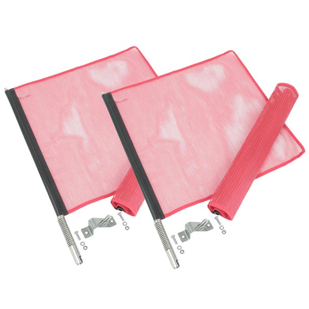 Mytee Products EZ Mount Safety Flags for Trucks Red 18" x 18" DOT ...