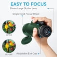 LUXEURS -80x100 Monocular Telescope- Larger Vision with BAK4 Prism ...