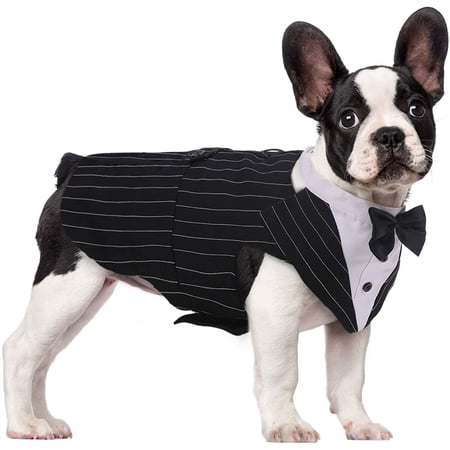 P5HAO Dog Tuxedo Dog Suit and Bandana Set, Dogs Tuxedo Wedding Party ...