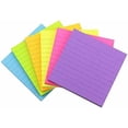 Atefa Lined Sticky Notes with Lines 4x4 Self-Stick Notes 6 Bright Color ...