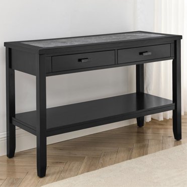 Steve Silver Gabby Transitional 48" Rectangle Console Table with Shelf ...