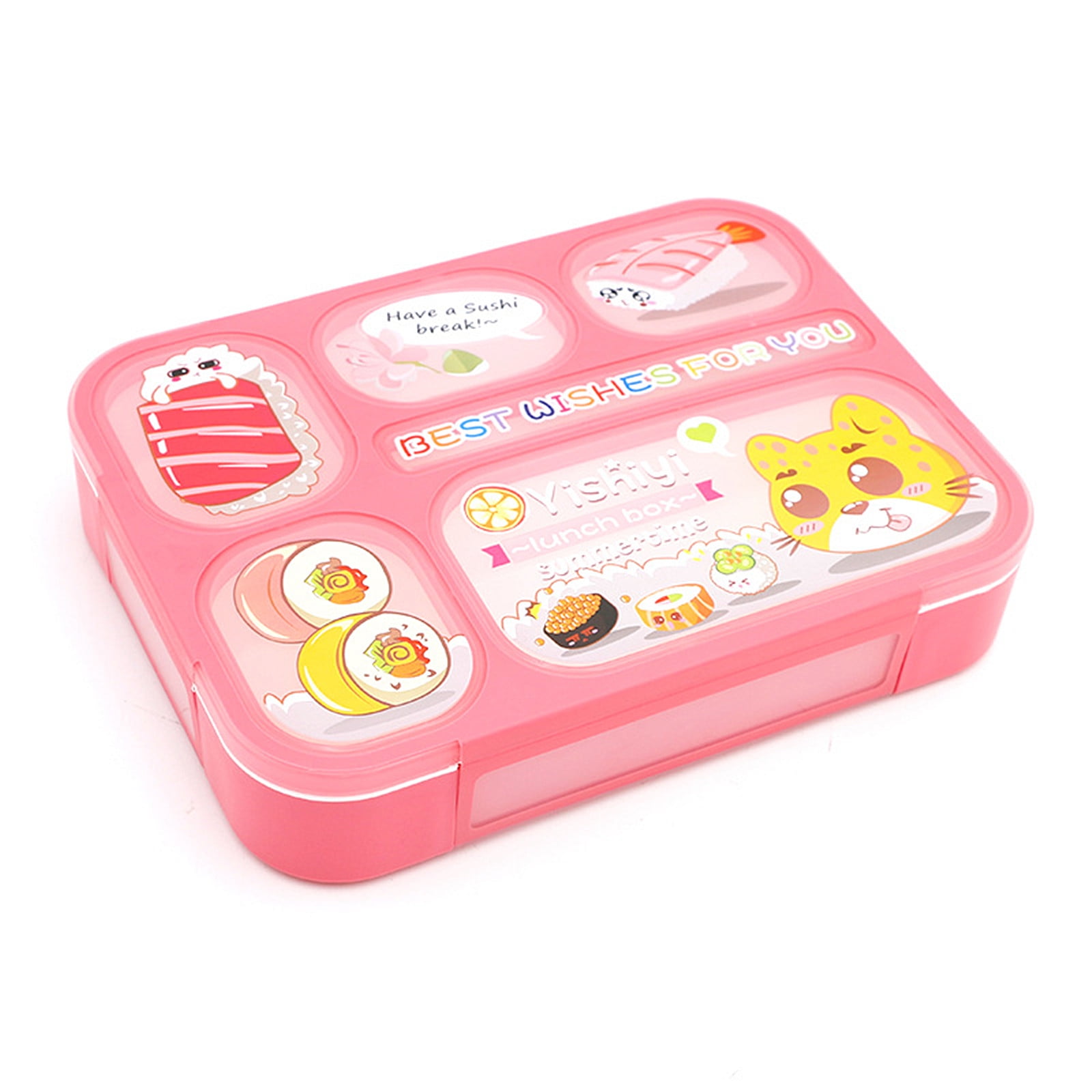 1000ML Cute Bento Lunch Boxes With Compartments Leak-proof Food ...