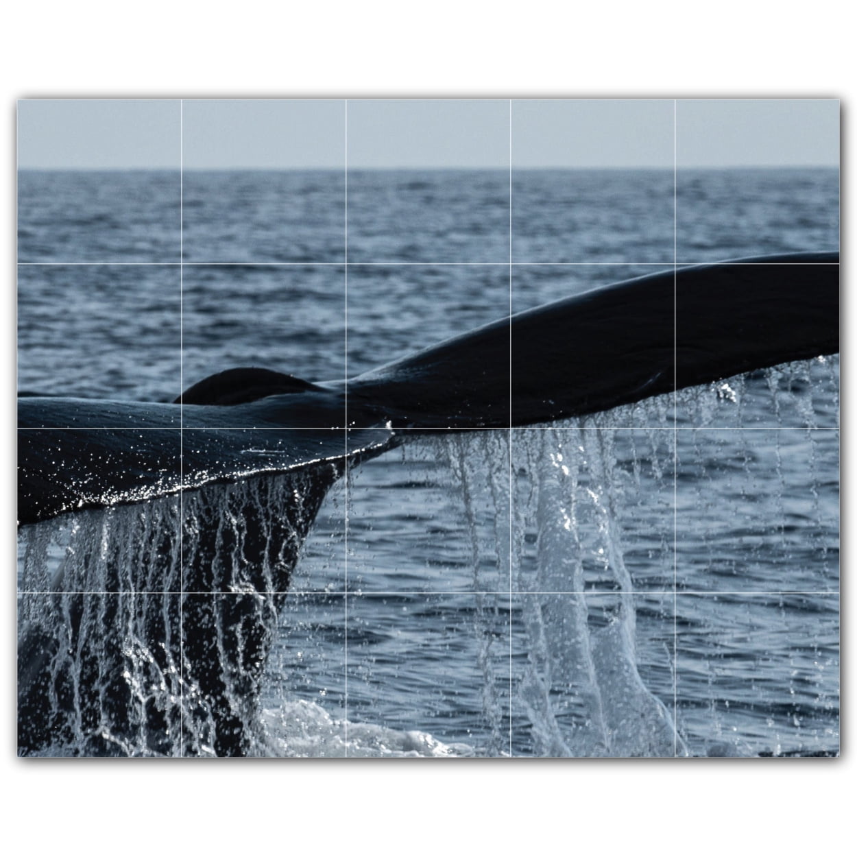 Picture-Tiles.com: Whale Ceramic Tile Wall Mural WAL501193-54XL. 60"W x ...