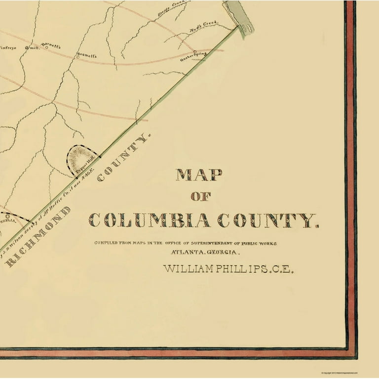 Columbia County Ga Map Streets