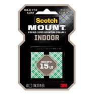 3M Scotch Reusable Mounting Tabs, .5" x .5", 72/Pkg. - Walmart.com