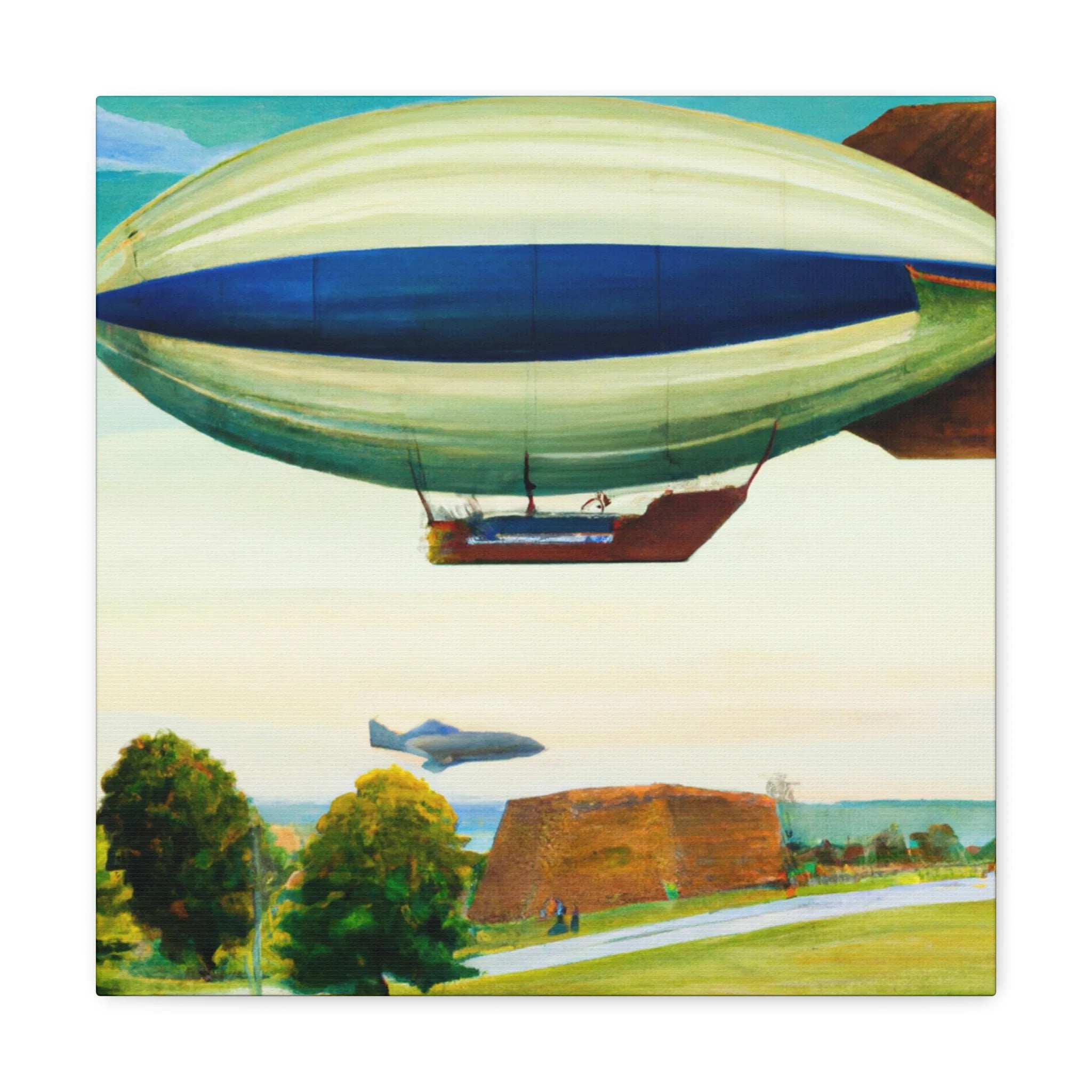Blimp in the Sky - Canvas - Walmart.com