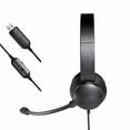 onn. USB Stereo Headset with Built-in Microphone and in-Line Volume ...