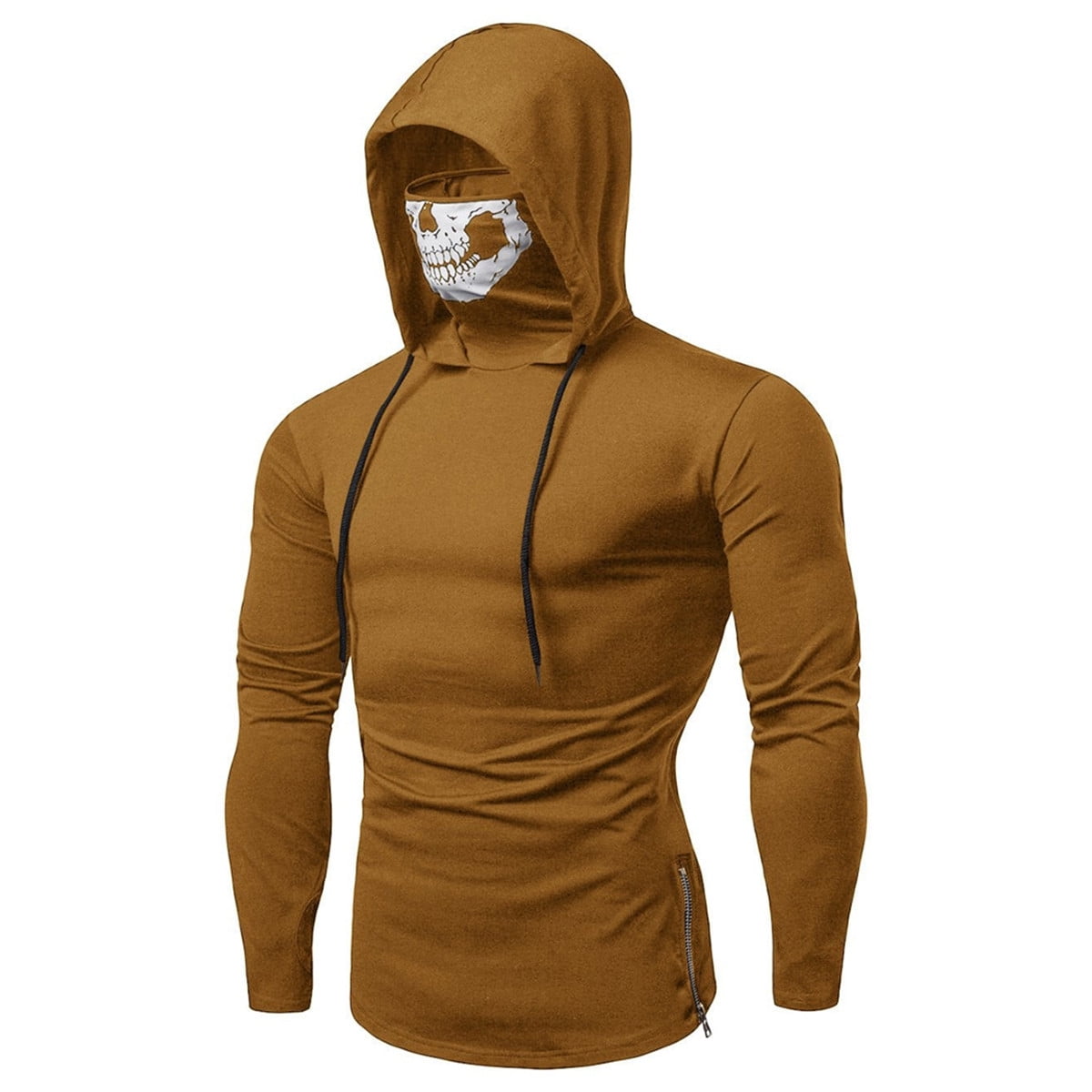 Calsunbaby Men Skull Mask Hoodie Sweatshirt Jacket Pullovers Jumper