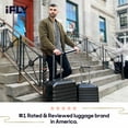 iFLY Fibertech 24" Medium Checked Suitcase – Hardside Expandable ...