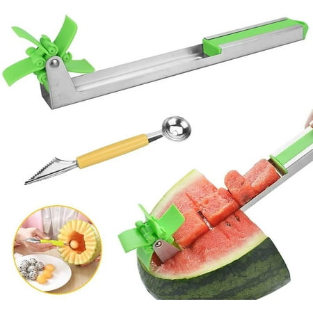 Watermelon Cutter Stainless Steel Cutter Windmill With 2 In 1 Melon ...
