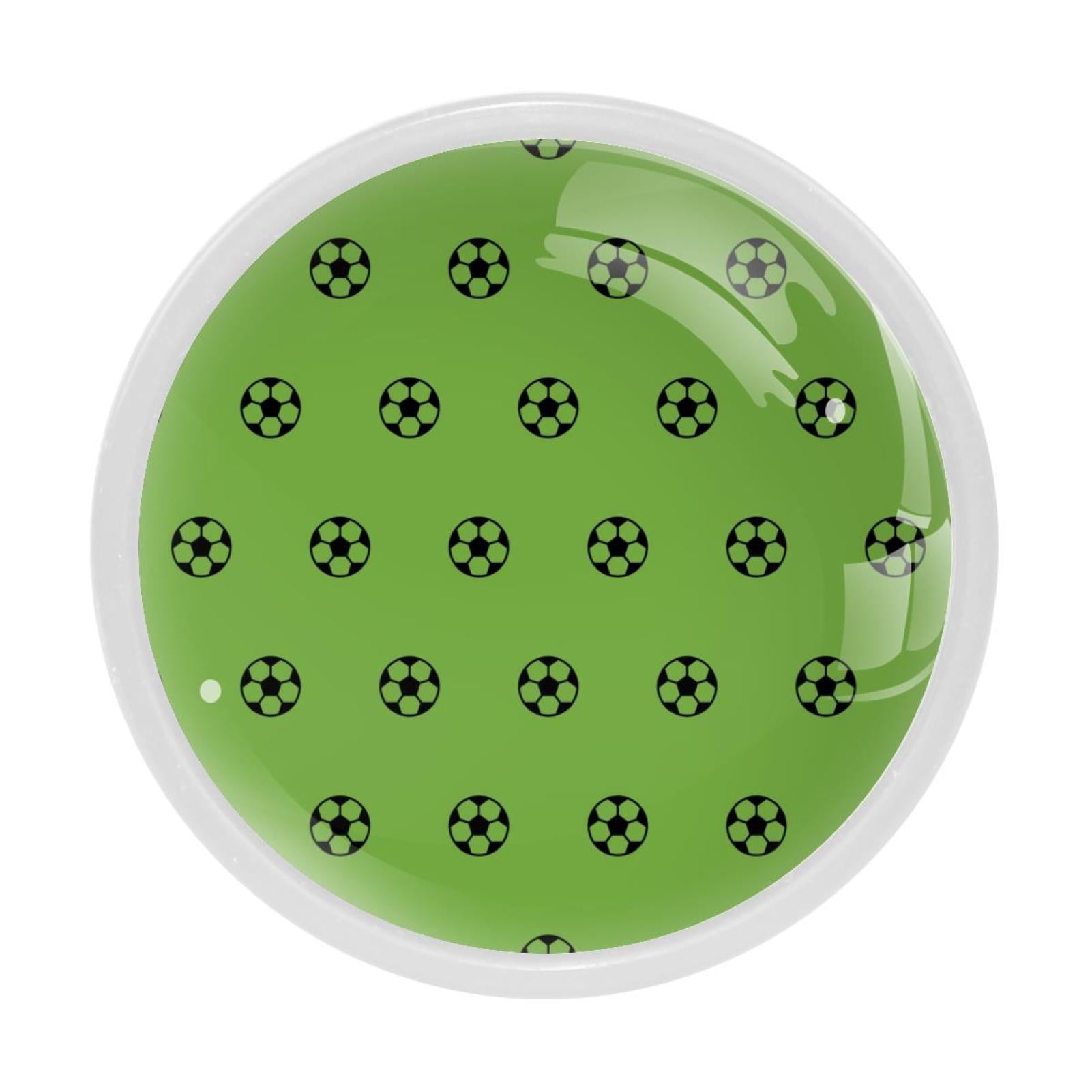 4 Pcs Sports Soccer Football Knobs for Kitchen Cabinet Cupboard Dresser ...