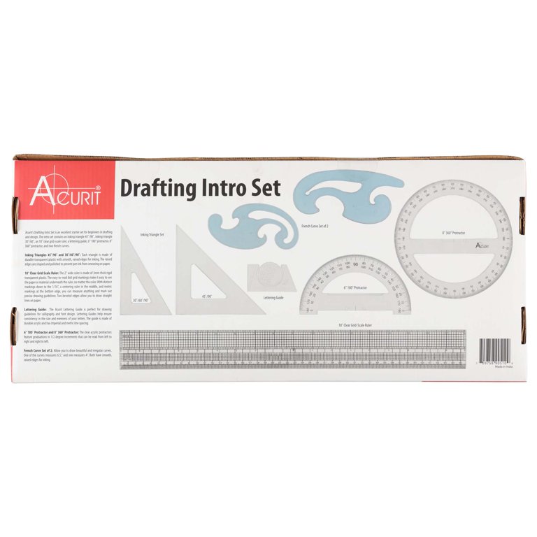 Drafting Tools Set Acurit 7-Piece Drafting Beginner Set - Professional ...