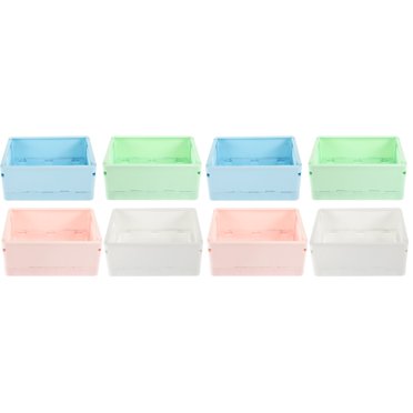 mDesign Small Plastic Home Office Storage Organizer Box with Hinged Lid ...