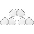Set of 3 Slim Heart-Shaped Double Sided Magnifying Compact Mirrors ...