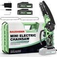 6" Cordless Mini Chainsaw, Handheld Electric for Wood Cutting, Splash ...