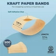 500 Pack Kraft Paper Money Bands For Cash, Self-Adhesive Currency Bill ...