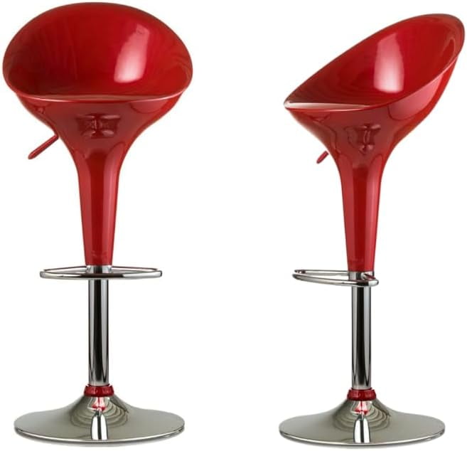 Set de 2 Bancos Rojo Contempo, Base de metal, Ergonómico | Walmart en línea