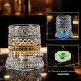 360 Degree Rotating Whiskey Glass - Spinning Crystal Wine Glass wih LED ...