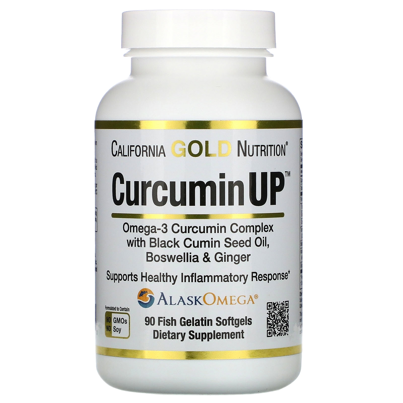 California Gold Nutrition Curcumin UP, Omega-3 & Curcumin Complex ...