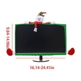 Moocorvic 1 Pack Christmas Computer Monitor Border Cover TV Monitor ...