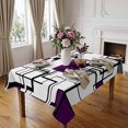 Abstract Geometric Lines Art Table Cloth 52x70in, Waterproof Rectangle ...