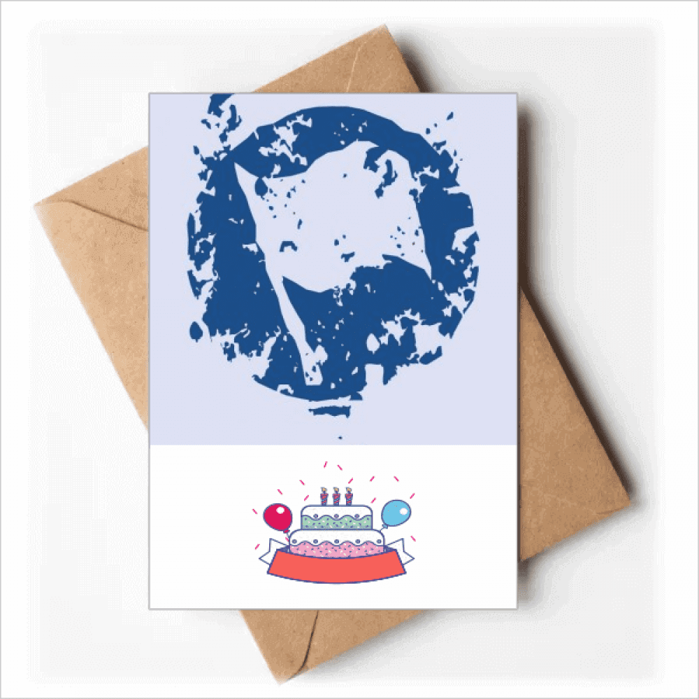 Blue Flag Design Round Illustration Pattern Happy Birthday Greeting ...