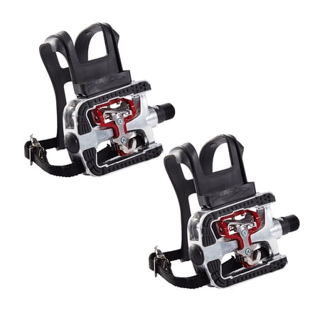 1 Pair Aluminum Alloy Fitness Bike Pedals Exercise Cycling Pedals Multi ...