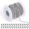 10/15 Rolls 75 Ft 304 Stainless Steel Chain, Jewelry Making Kit w ...