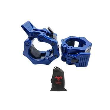 2 inch Olympic Barbell Clips Clamp Barbell Collars Set of 2 Red by ...